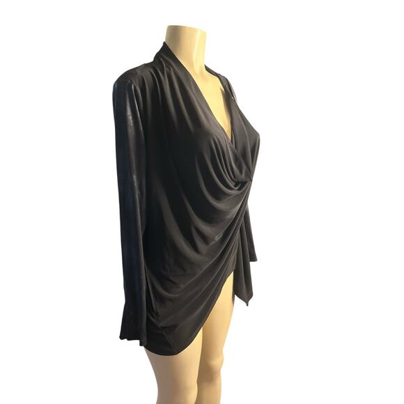 Sympli | Tops | Women Sympli Black Shirt Top Zip Cardigan Minimalist ...